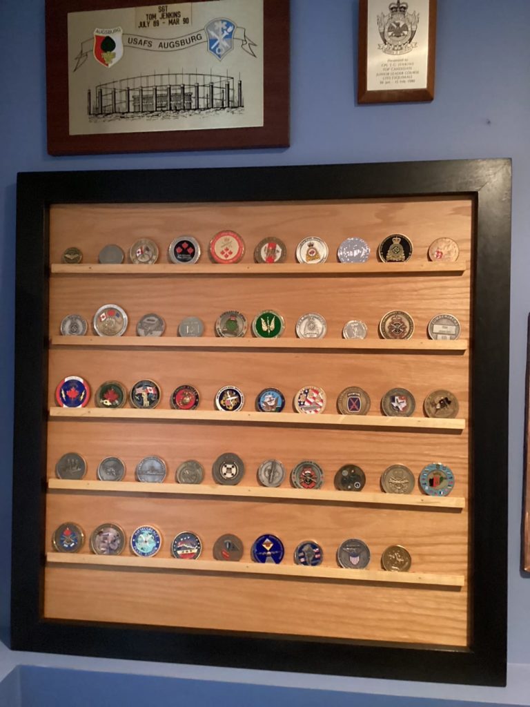 Challenge Coin Display Board – Ken's Custom Carpentry